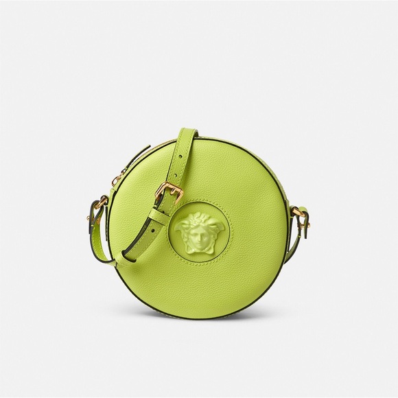 Versace | Bags | Versace La Medusa Round Leather Camera Bag | Poshmark